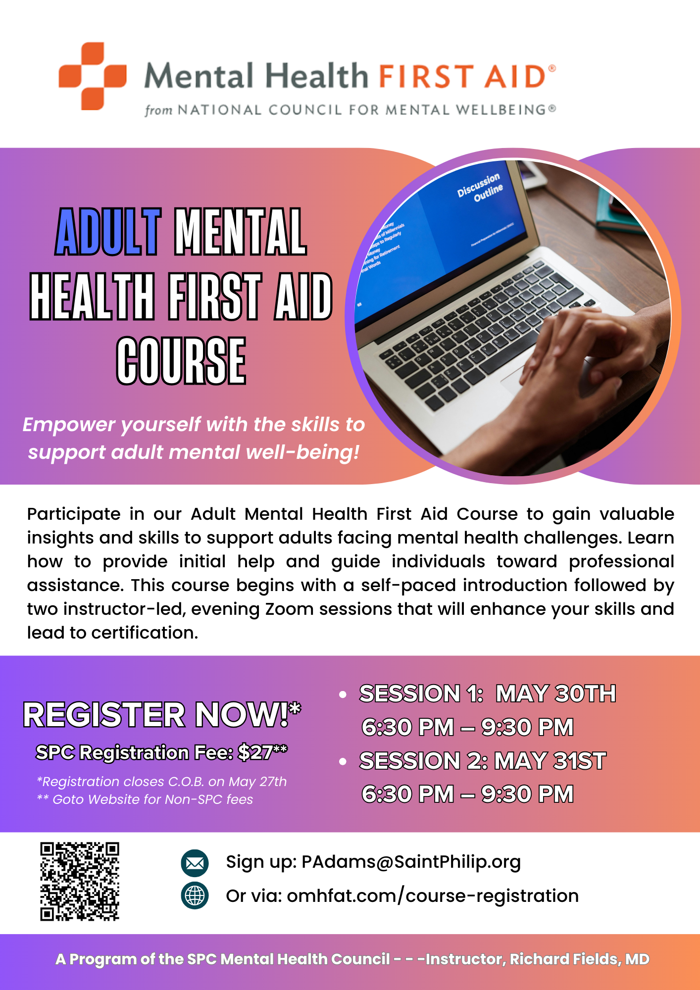 Alumni Room – Mental Health First Aid Training & Support